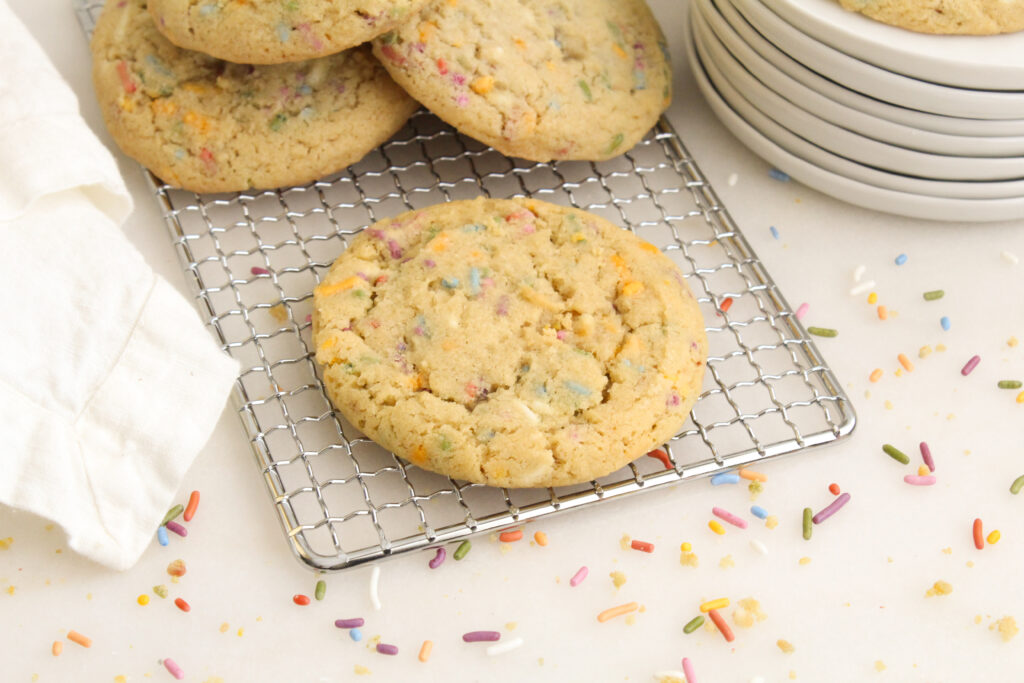 Soft and Chewy Confetti Cookie Recipe - cedar baking company