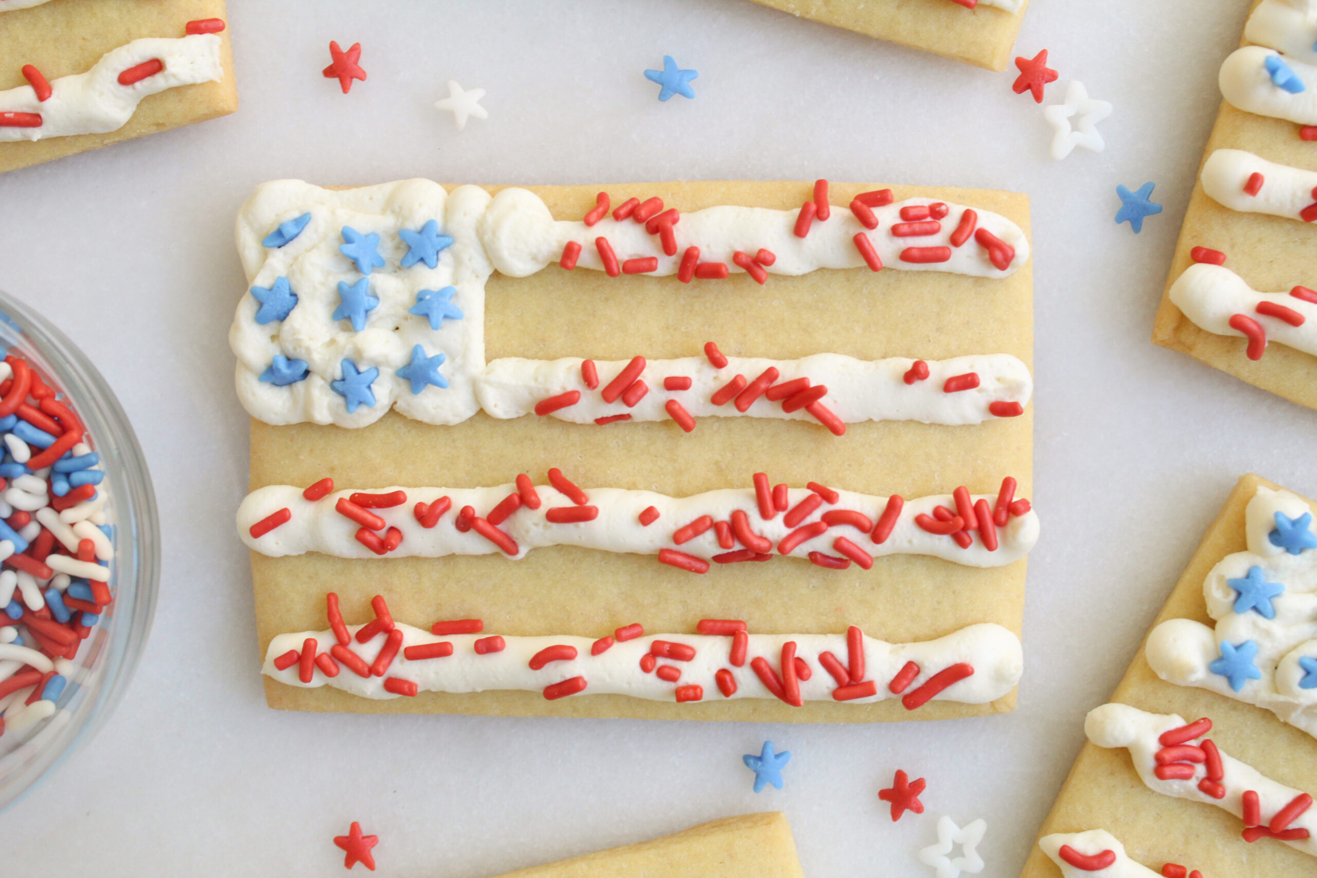 How to Make 4th of July American Flag Sugar Cookies - cedar baking company